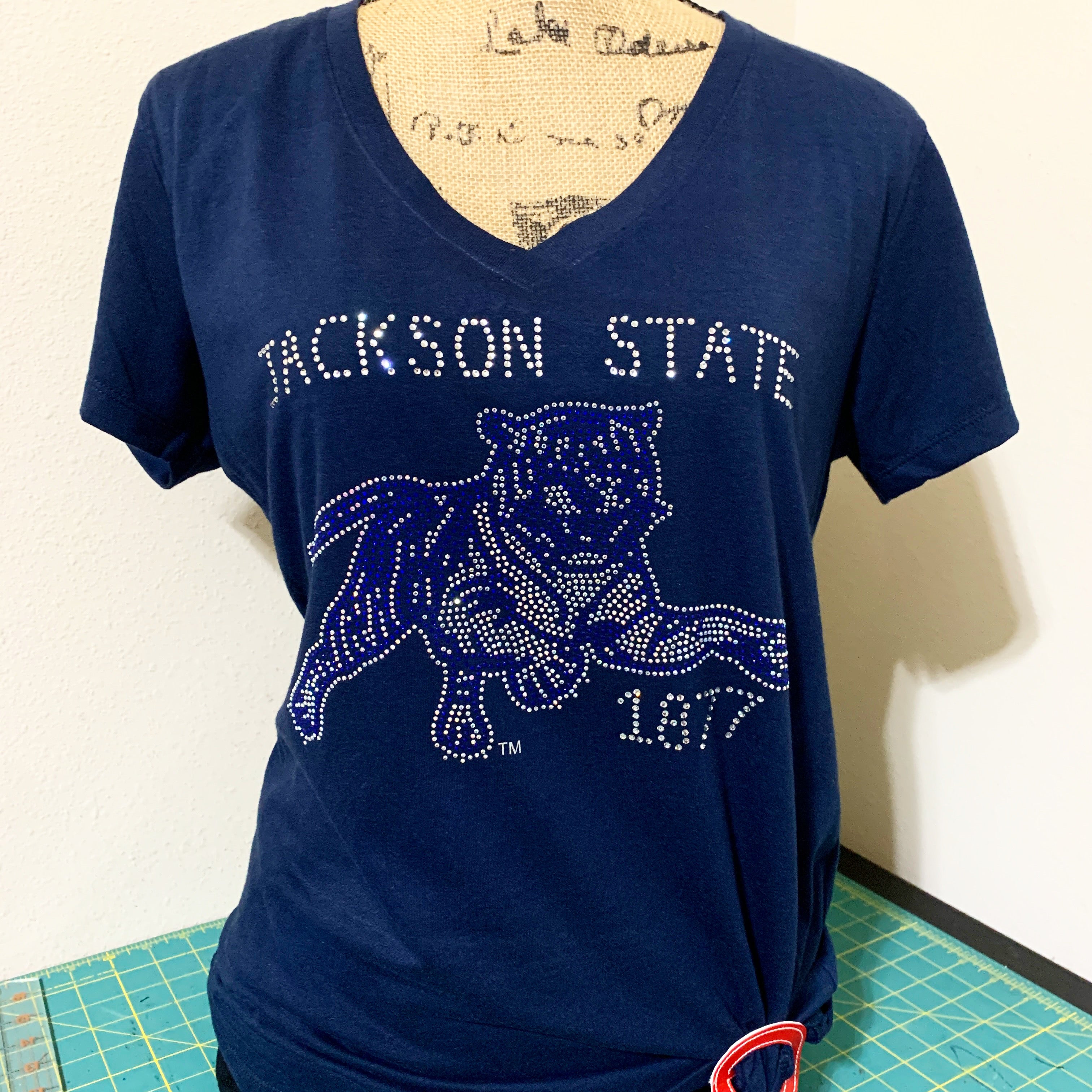 Jackson State Tigers 1877 Rhinestone Shirt – Arika Made