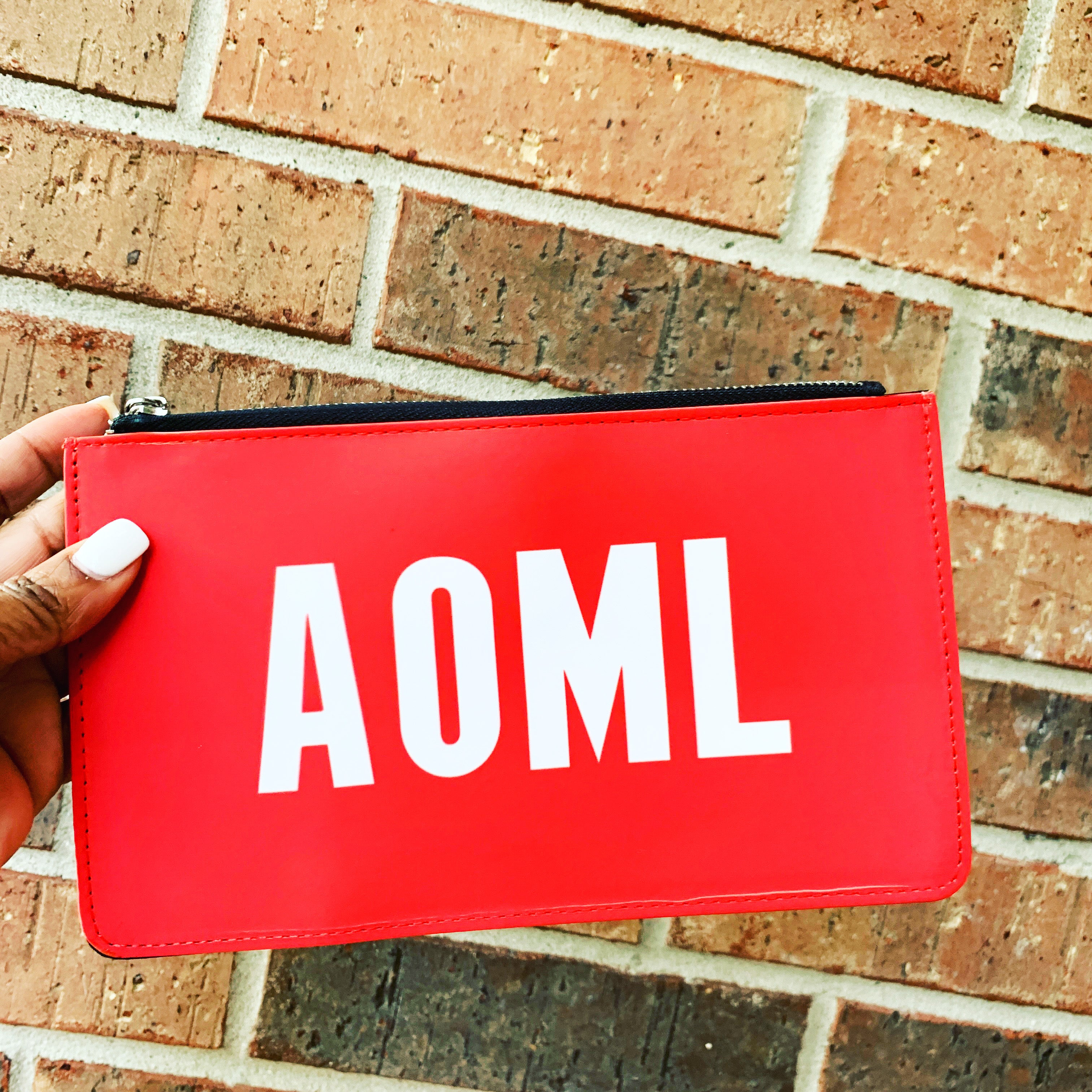Delta Sigma Theta AOML Red Clutch – Arika Made